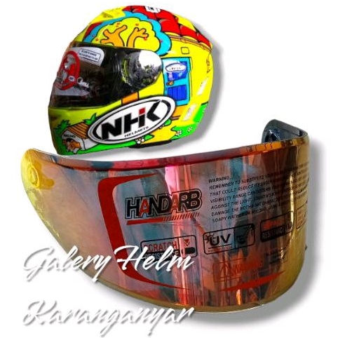 (NDGP) กระจกนอน Nhk GP Pro || หมวกกันน็อค Nhk Iridium Clear Smoke HND1 กระบังหน้าแบน | Shopee ...