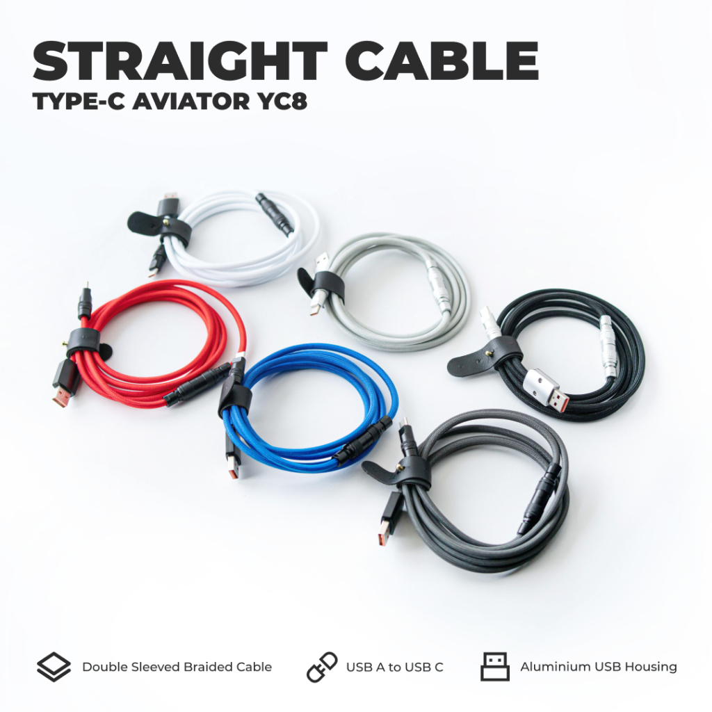 สายเคเบิลตรง Type C + YC8 Aviator Keyboard Cable | Shopee Thailand