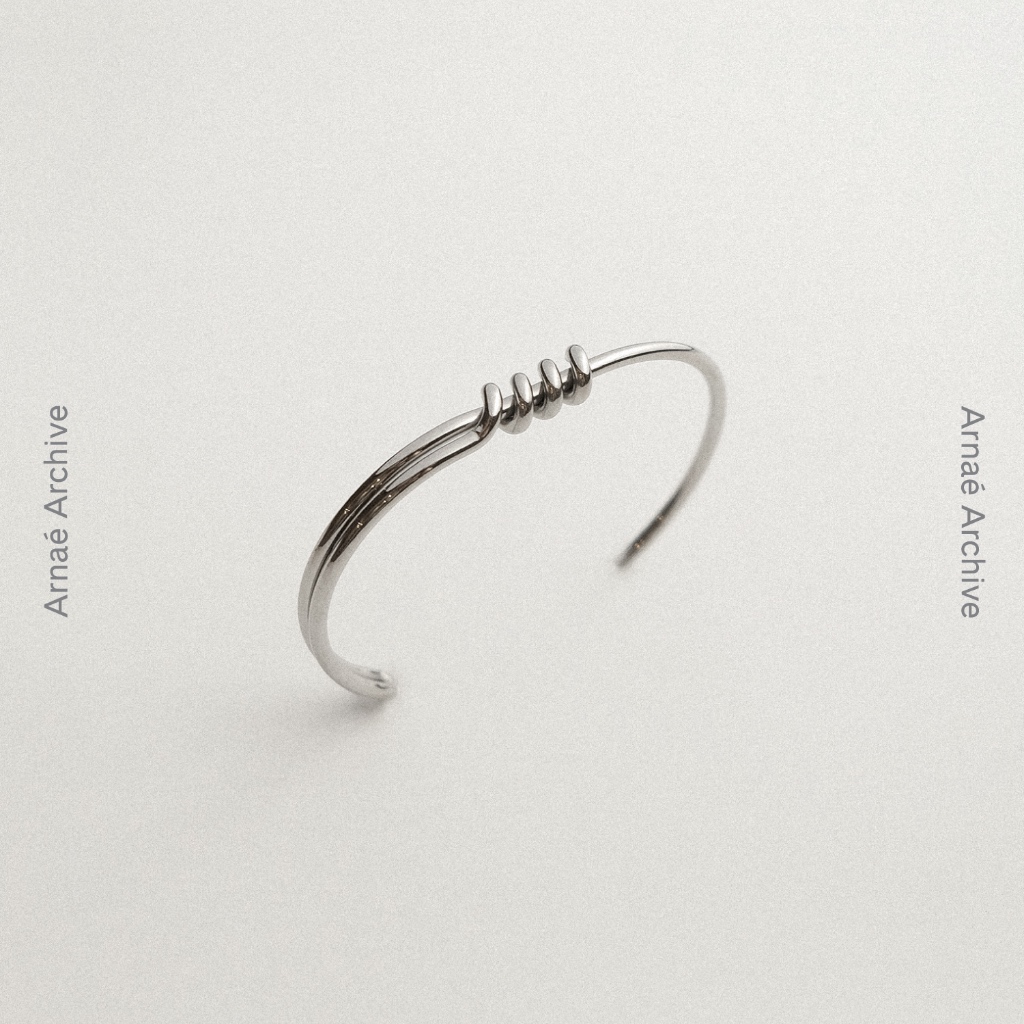 Arnaé Archive - กําไลข้อมือ Knot Twist - สร้อยข้อมือสแตนเลส Unisex ...