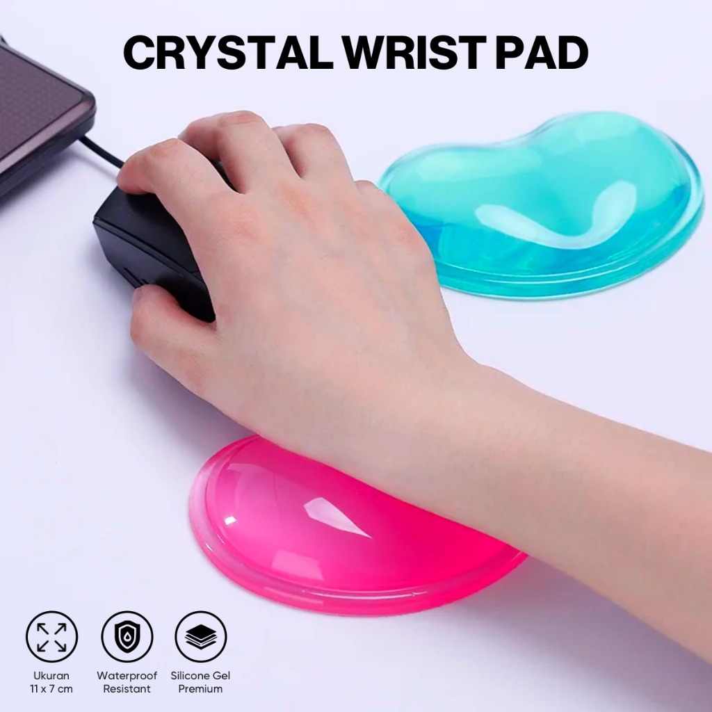 Mousepad Mouse Wrist Pad Rest Jelly Comfort ซิลิโคนเจลโปร่งใส Antislip ...