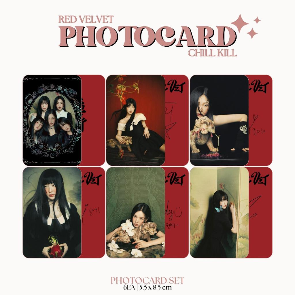 โฟโต้การ์ด RED VELVET CHILL KILL KILL 2 ด้าน (7 ชิ้น + 2 ด้าน ลามิ ...