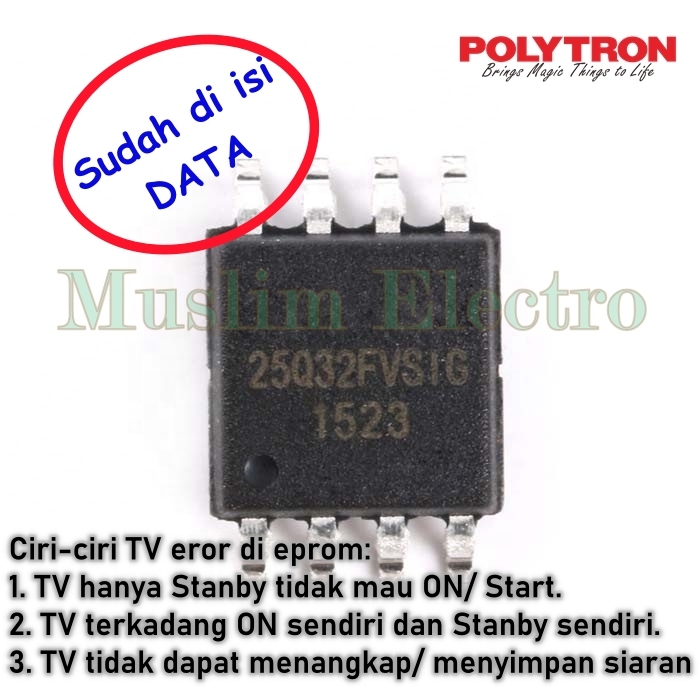 Ic Eprm เนื้อหา FW TV Polytron PLD32D7511 32D7511 บอร์ด VS.T56UE1.21 | Shopee Thailand