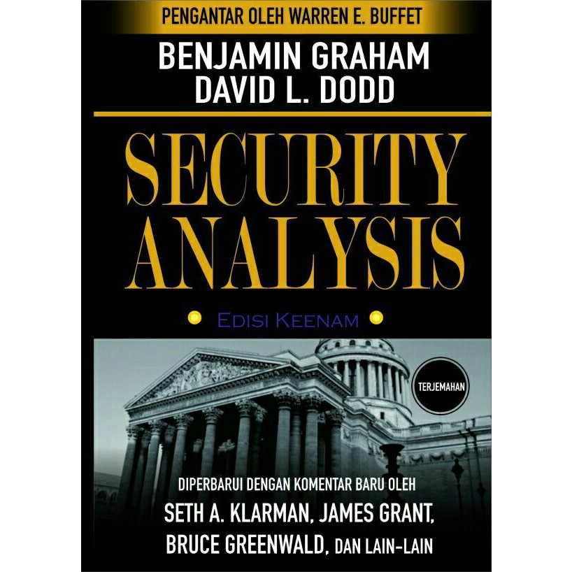 [ภาษาอังกฤษ] Best Security Analysis Sixth Edition - Benjamin Graham David L | Shopee Thailand