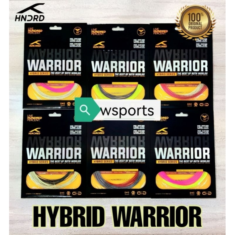 สายแบดมินตัน HNDRD WARRIOR Hybrid ของแท้ | Shopee Thailand