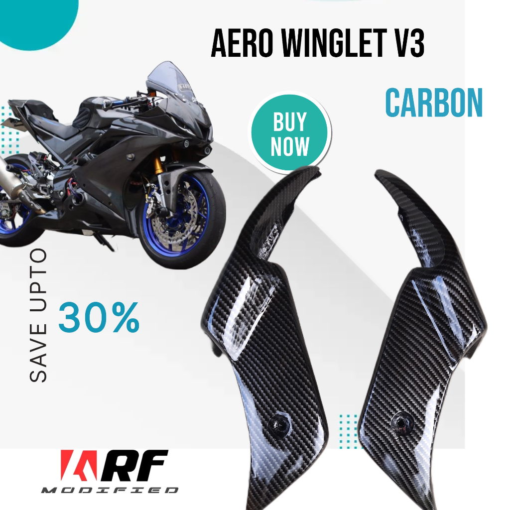 Aero winglet R15 V3 รุ่นใหม่ล่าสุด winglet R15 vva | Shopee Thailand