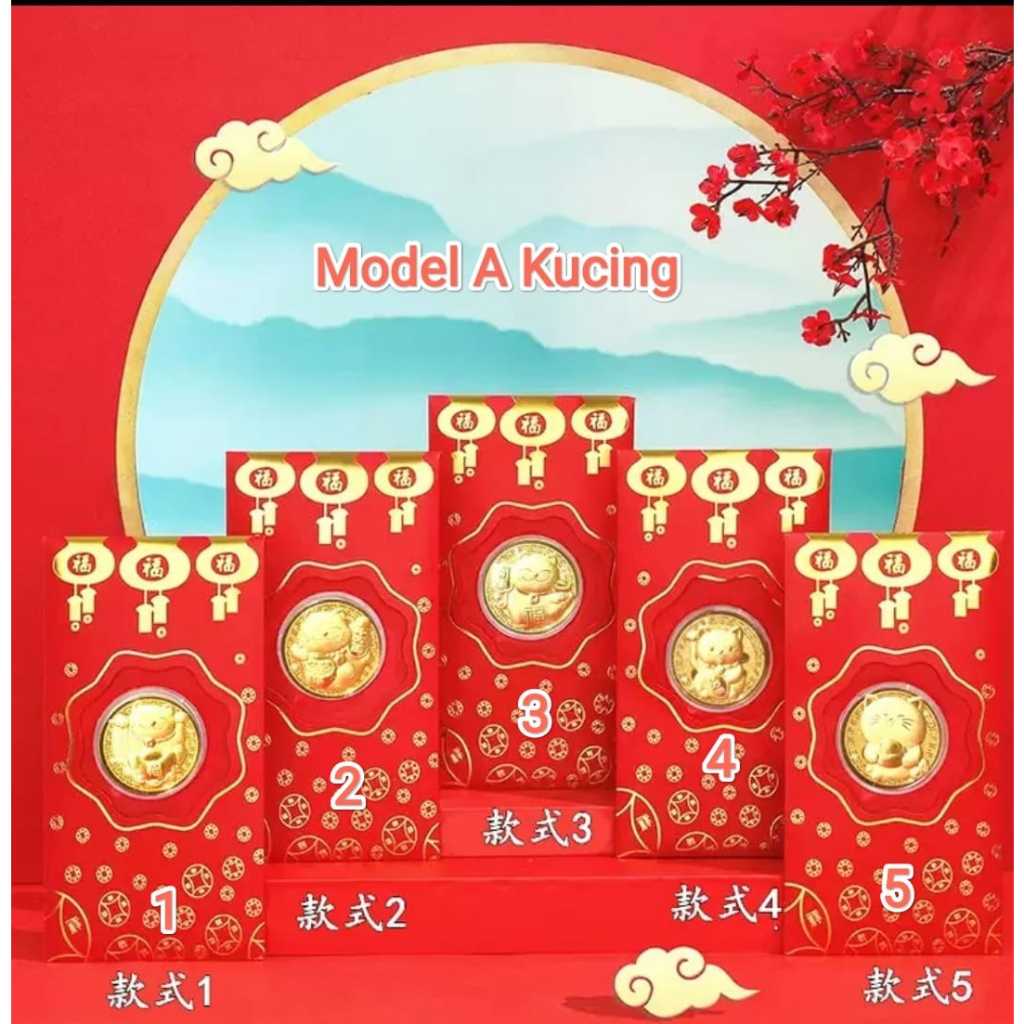 Angpao Gold 24k Gold Angpao Shio Dragon 2024 มือตรุษจีน | Shopee Thailand