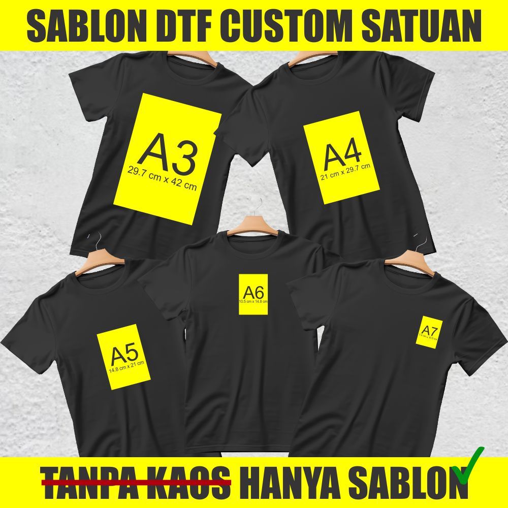 พิมพ์แบบกําหนดเองพิมพ์หน้าจอพิมพ์ดิจิตอล DTF A3 A4 A5 A6 A7 คุณภาพดีพร้อมรีดตัวเอง | Shopee Thailand