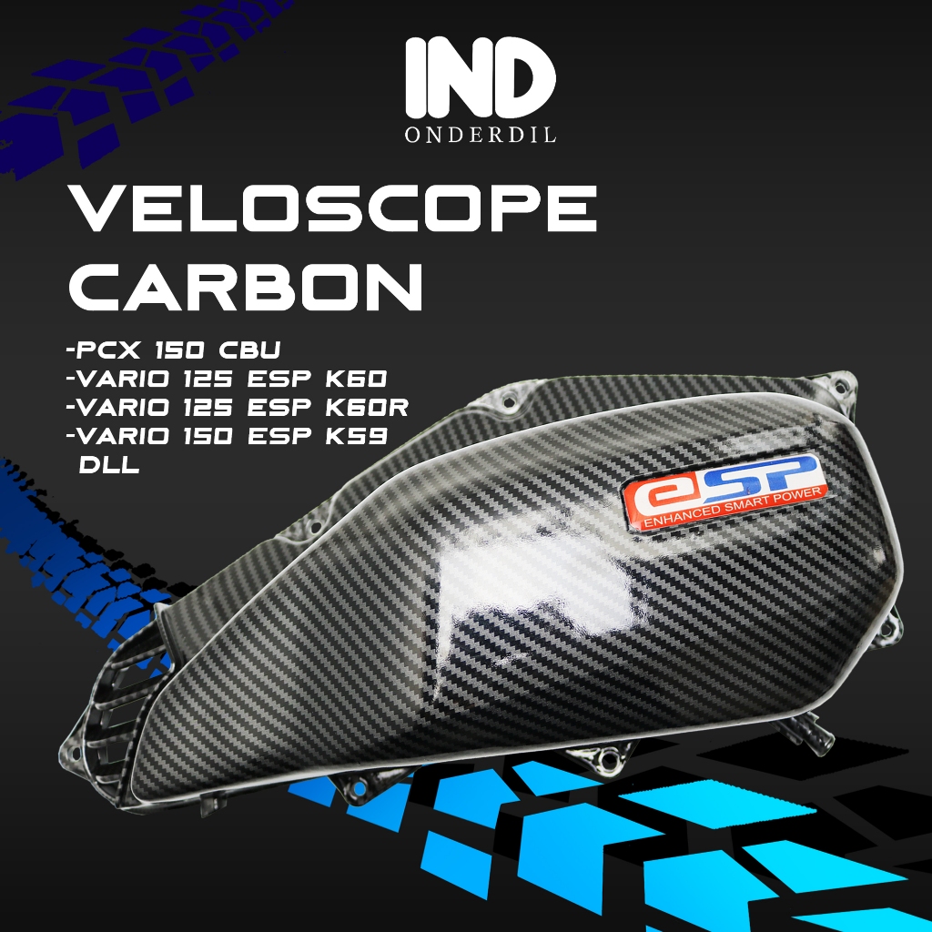 Hitam Pcx 150 Old Carbon Filter Box Cover 2012-2014 & Vario 125 Techno ...