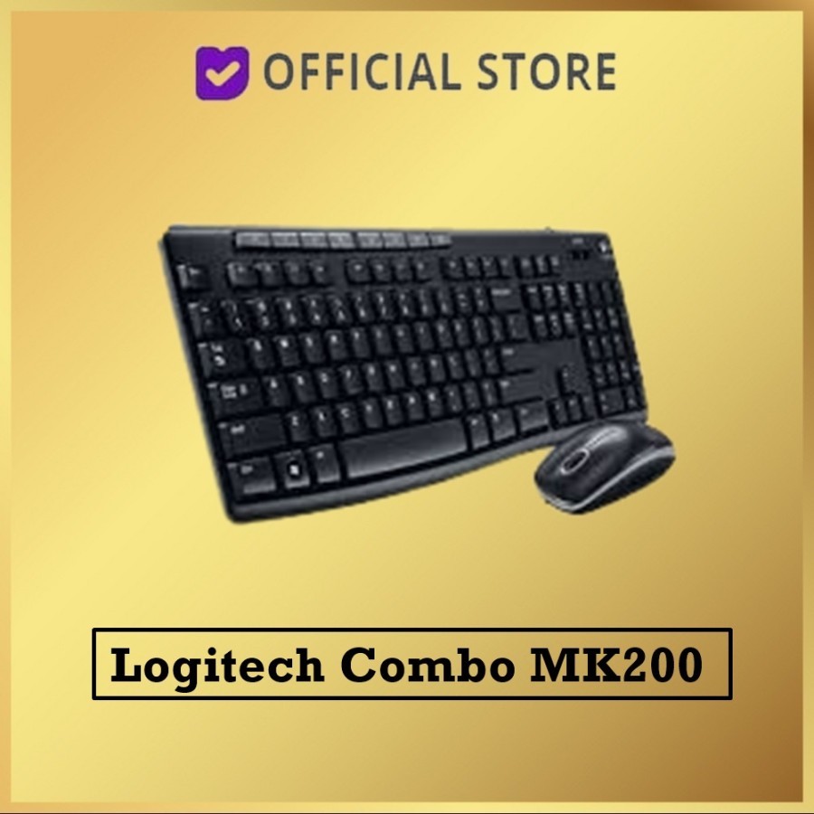 คีย์บอร์ดเมาส์ Logitech MK200 Combo MK200 ของแท้ | Shopee Thailand