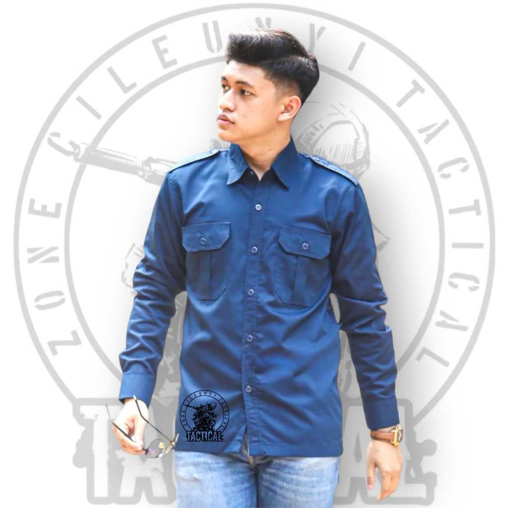 Kemeja Pdl/pdh Tactical Shirt แขนยาว American Drill Material Field Work ...