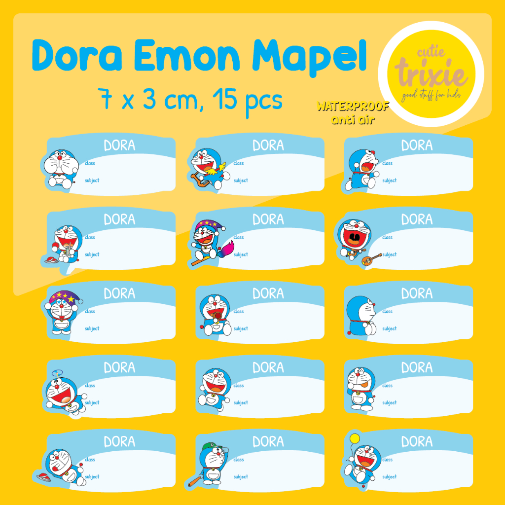 Mata สติกเกอร์ฉลาก ลาย Doraemon Mapel | Shopee Thailand