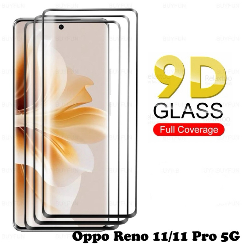 ป้องกันรอยขีดข่วน Oppo RENO 11/RENO 11 PRO 5G 2023/Oppo RENO 11F 2024 กระจกนิรภัยกาวเต็ม RENO 11 ...