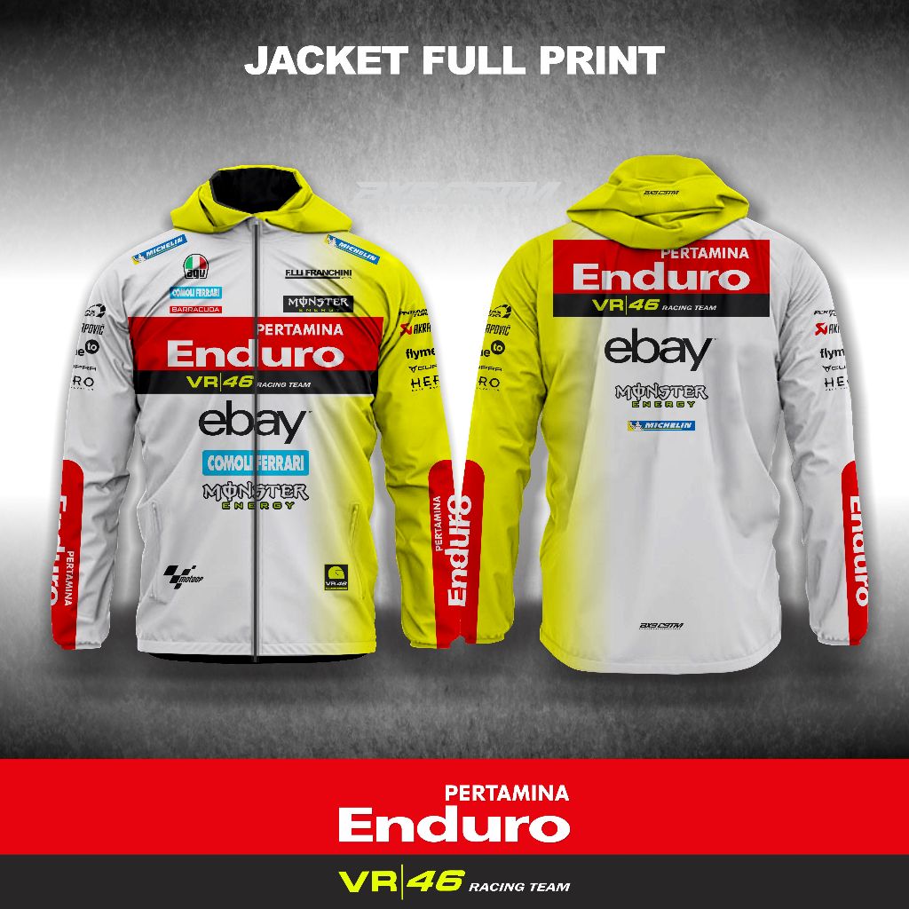 JAKET MOTOR PERTAMIINA ENDURO VR46 JACKET PREMIUM TOURING SUNNORI ...