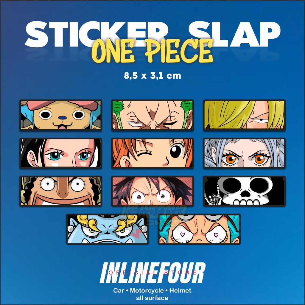 Hp Sticker Slap Anime One Piece สติ๊กเกอร์โฮโลแกรมญี่ปุ่น 8.5 ซม. กัน ...