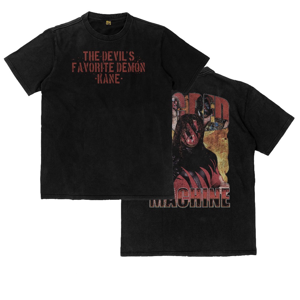 Katun Kane WWE WWF Devils Favorite Demon Smackdown เสื้อยืดหนาเสื้อยืด ...