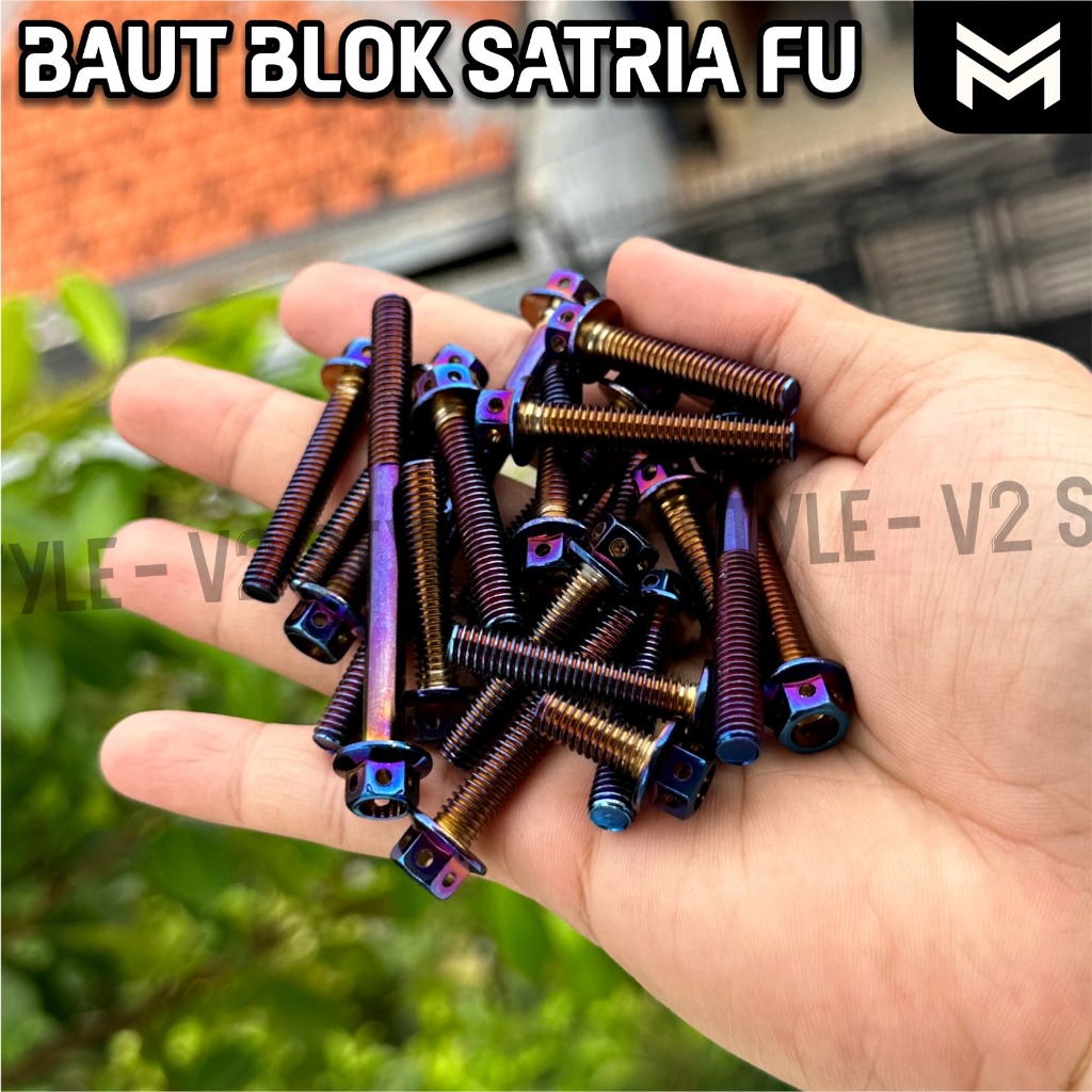 Mesin ชุดน็อตสลักเกลียวเครื่องยนต์ SUZUKI SATRIA FU FACELIFT CHROME ...