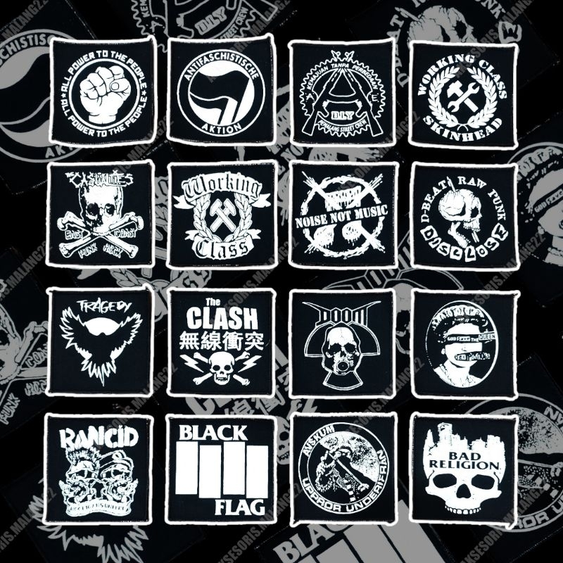 Punk Rock Metal Hardcore Underground Music Band Screen Printing Emblem ...