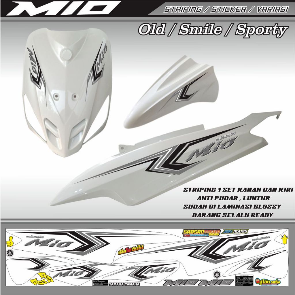 MIO OLD MIO THAILAND MIO SMILE MIO MOTORCYCLE STRIPING STICKERS ...
