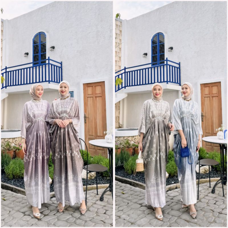 Katun ใหม่ Kaftan ผ้าฝ้าย ผ้าไหม พรีเมี่ยม | Viral Kaftan | Kaftan Raya ...