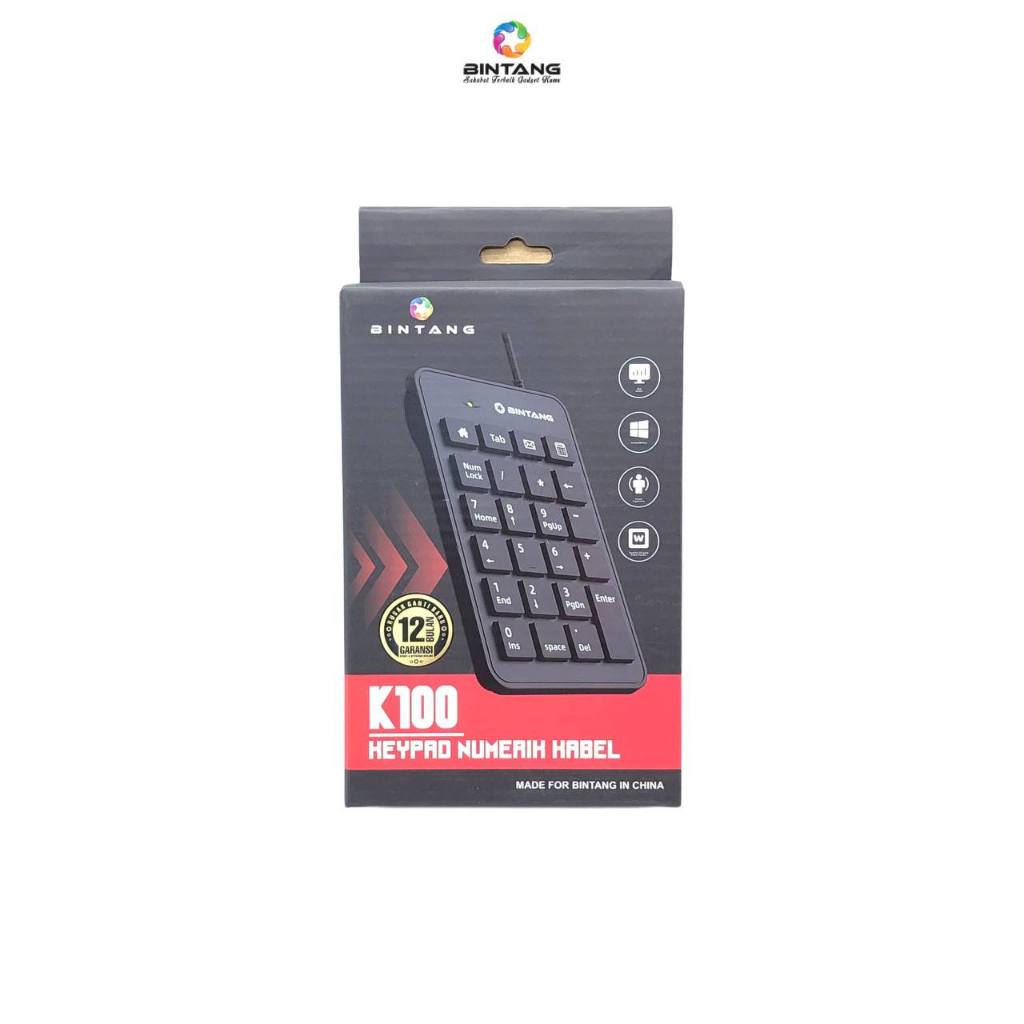 KEYPAD NUMERIC CABLE STAR K100 | Shopee Thailand