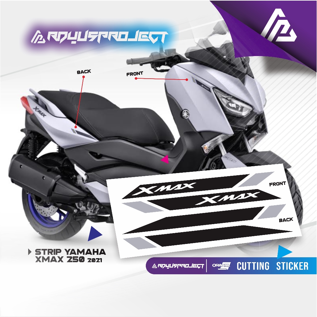 Yamha New XMAX 250 2021 แถบสติ๊กเกอร์ตัด | Shopee Thailand