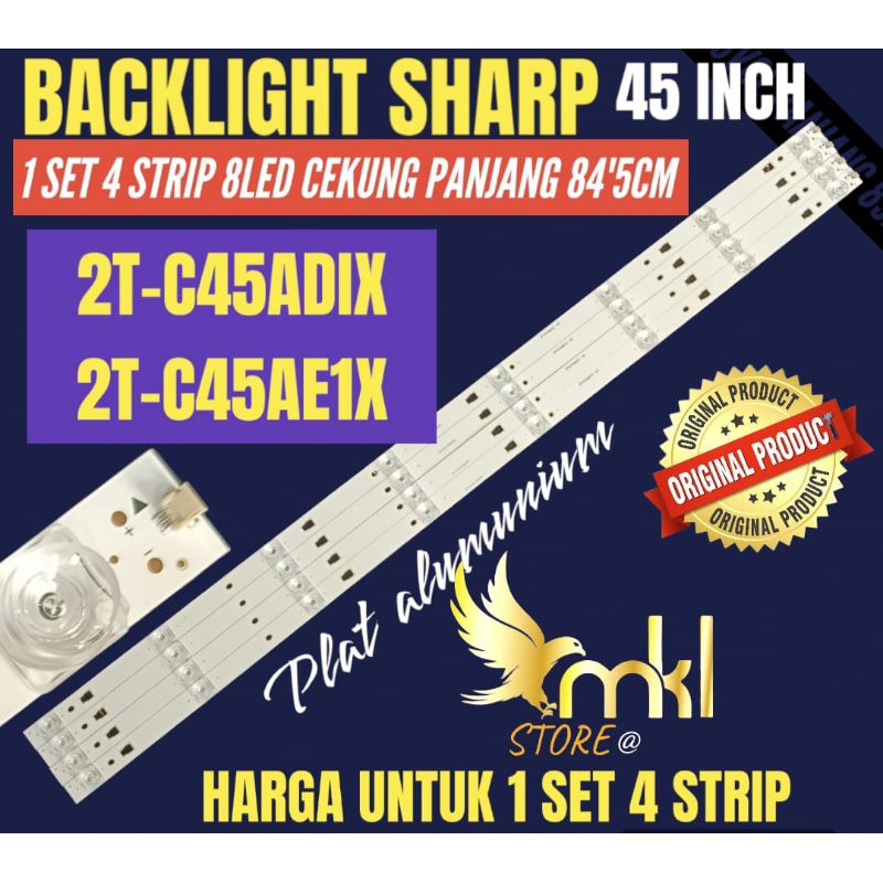 Sharp LED LCD TV BACKLIGHT 45" Inch 2T-C45ADIX- 2T-C45AEIX SHARP TV BACKLIGHT 45" นิ้วนิ้วนิ้ว ...