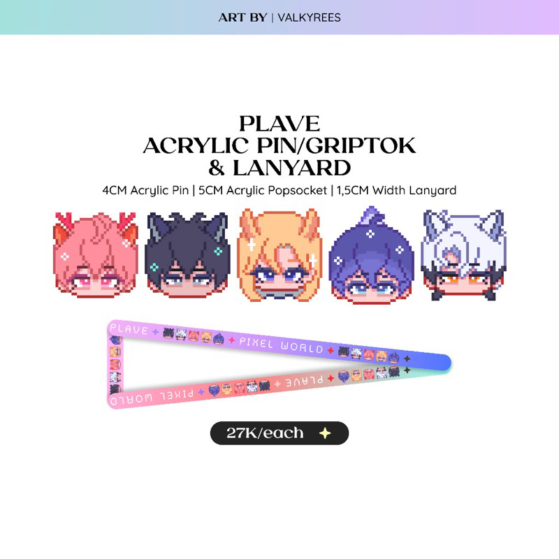 PLAVE Acrylic Pin / Griptok / Popsocket & Lanyard | Shopee Thailand