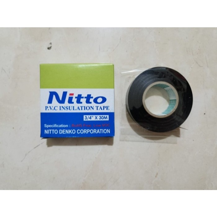 Hitam เทปฉนวนกันความร้อน Solatip NITTO ฉนวนสายไฟสีดํา 30 เมตร | Shopee Thailand