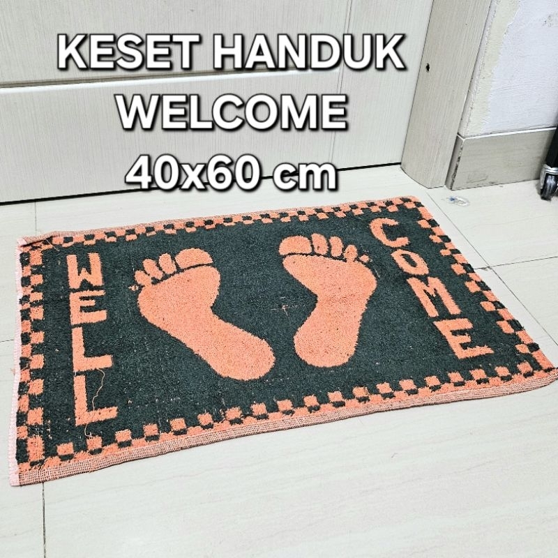 เสื่อผ้าเช็ดตัว Bigta_ WELCOME | Shopee Thailand