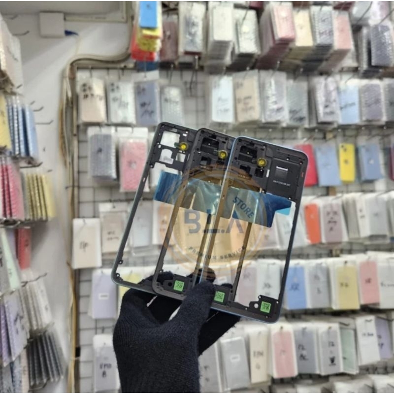 Mesin Xiaomi Redmi Note 12 4G ปลอกฝาครอบเครื่อง Bezel กระดูกกลาง Meddle ...