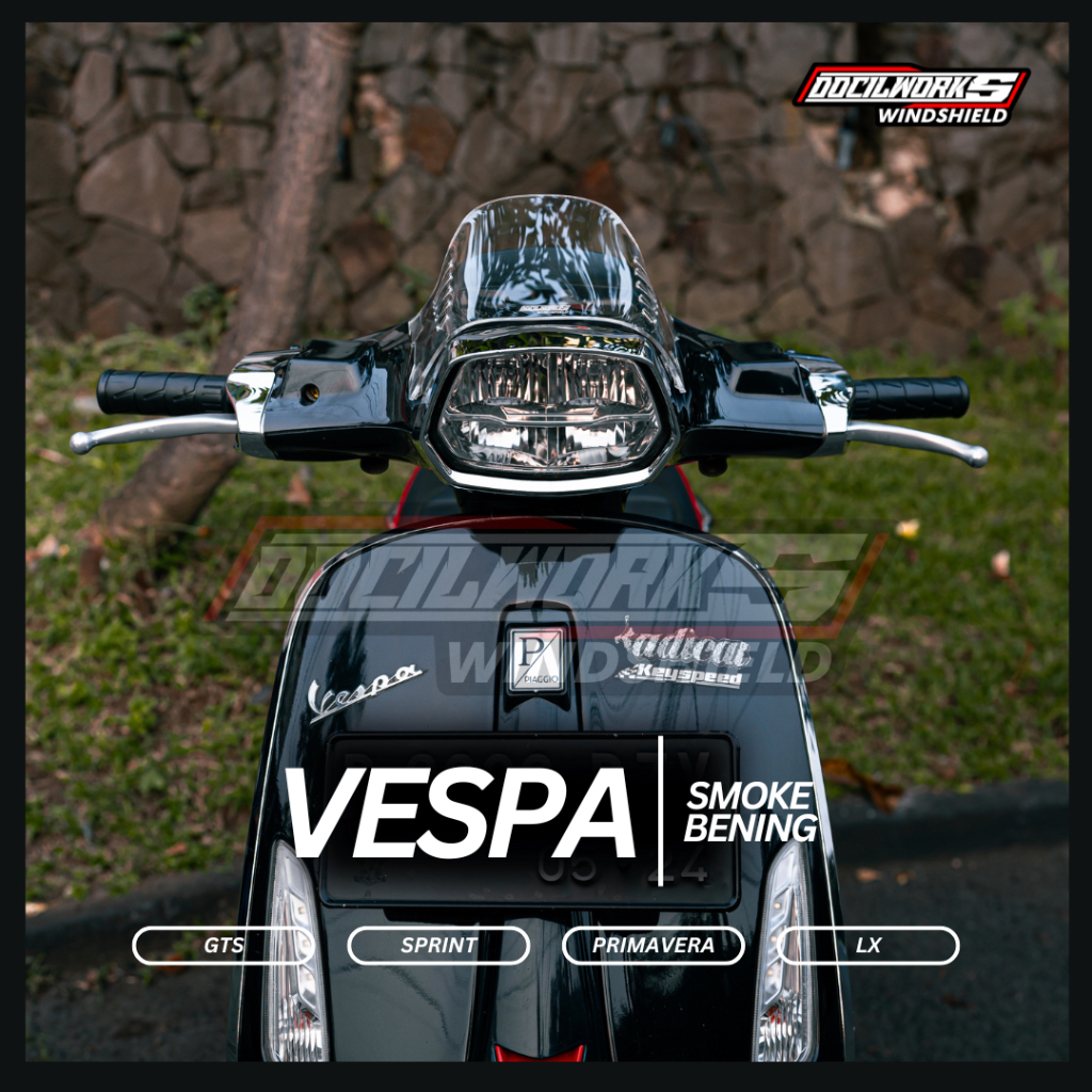 Docilworks Visor Windshield Vespa Sprint Primavera Lx Gts Vespa