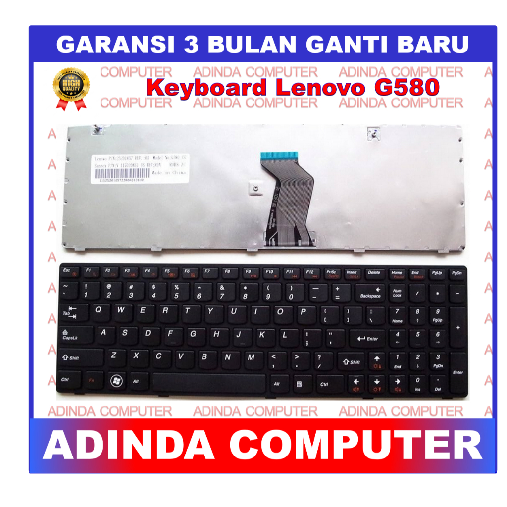 คีย์บอร์ด Lenovo Ideapad G580 N586 P580 P585 V580 V585 Z580 Z580 Z580A ...