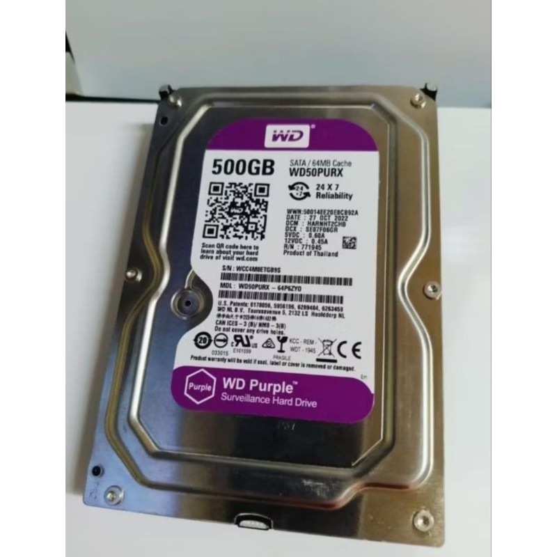 ฮาร์ดดิสก์พีซี SATA 500Gb WD/ CCTV Hard Disk 500Gb | Shopee Thailand