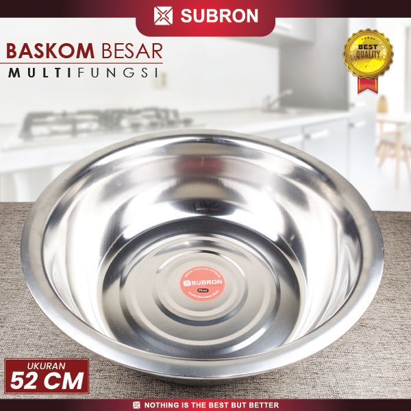 Subron อ่างล้างหน้าผสมชามขนาดใหญ่ 52 ซม. สแตนเลสมัลติฟังก์ชั่ผักผลไม้ ...