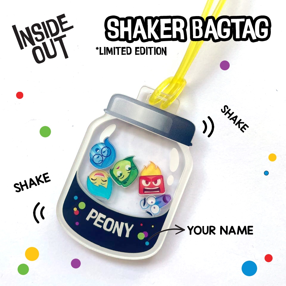 Gantungan Inside Out Bagtag กระเป๋านักเรียนแบบแขวน Shaker Bag Charm ...
