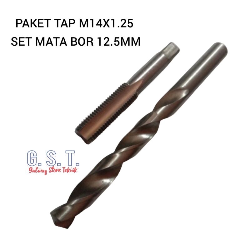Mata Tap Hand Tap Package M141.25 ชุดดอกสว่าน hss ขนาด 12.5 มม. ใหม่ ...