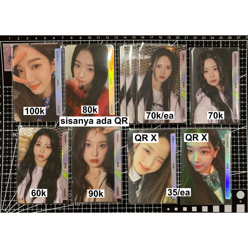Triples Assembled24 yooyeon chaeyeon jiwoo jiyeon วัตถุ qr photocard pc | Shopee Thailand