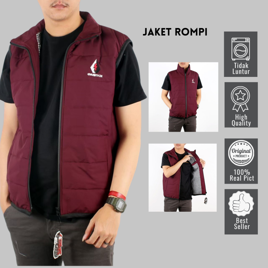 Original Mens Taslan Waterfroop Vest / Outdoor Hiking Touring Vest ...