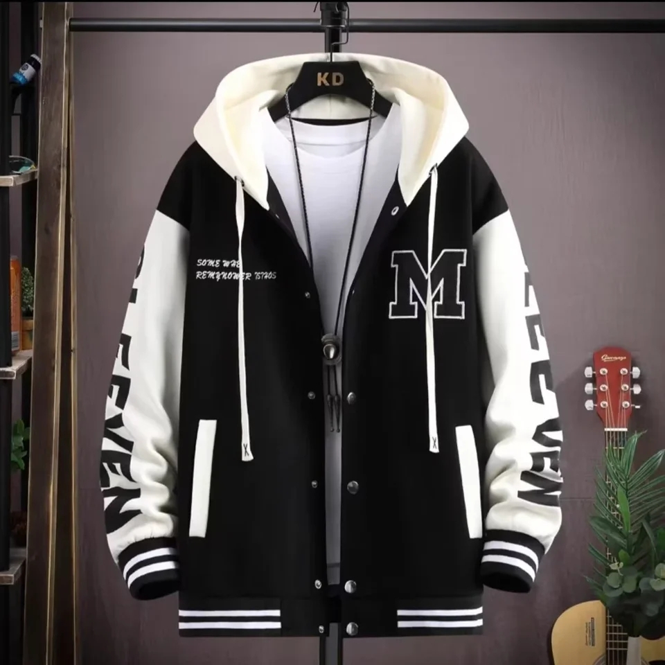 เสื้อแจ็คเก็ตผู้ชาย VARSITY - M SVELEEN HOODIE BASEBALL - PREMIUM FLECE ...