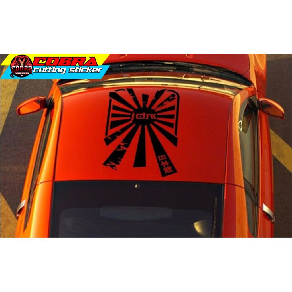 สติ๊กเกอร์ JDM JAPAN FLAG STICKER JDM CAR HOOD STICKER | Shopee Thailand