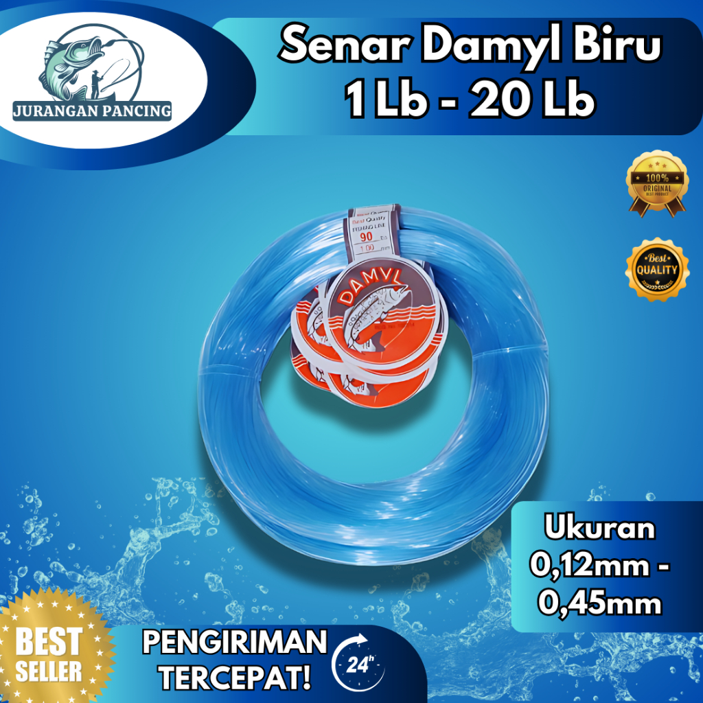 สาย DAMYL สีน้ําเงิน ขนาด 1LB ถึง 20LB/ 0.12mm ถึง 0.45mm | Shopee Thailand
