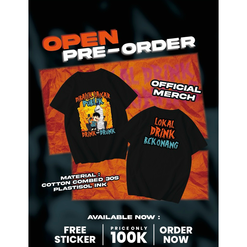 เสื้อยืด LAYAR LOKAL อย่างเป็นทางการเบื้องหลังฉากสาธารณะ VOL.1 ...