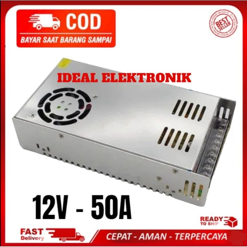 Psu 50A 12V 600W 12V 50 Amper TRANSFORMER/TRAVO INDOOR 50A 12V | Shopee Thailand