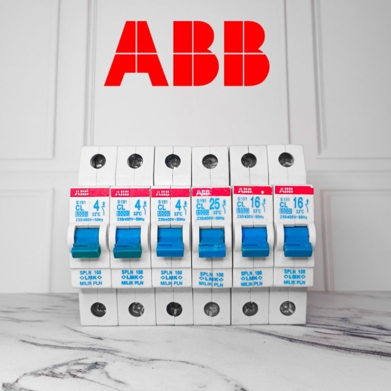 Mcb PLN ABB 2A 6A 10A 16A | Shopee Thailand