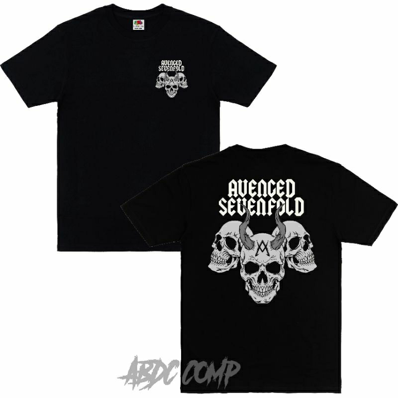 เสื้อยืด Band A7X Avenged Sevenfolf - HornSkull/Kaos Band Metal ...