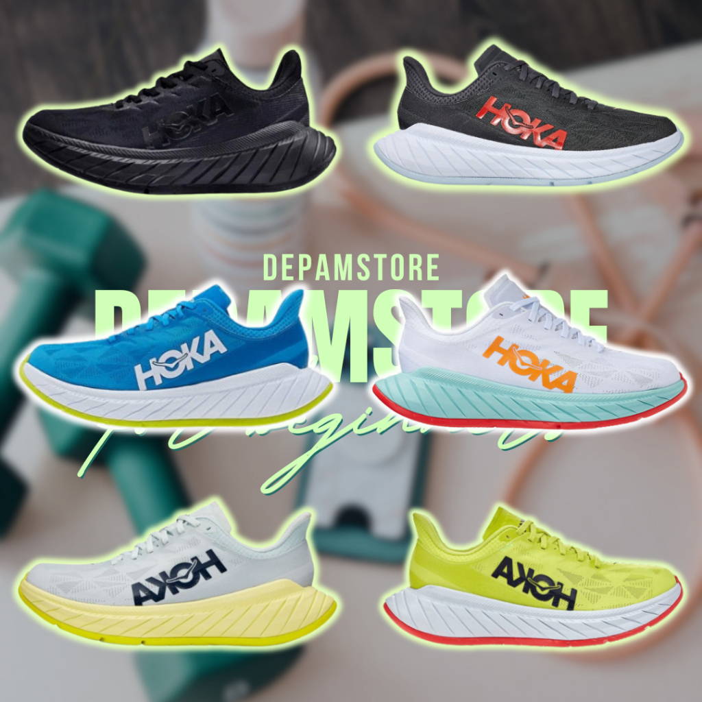 Hoka รองเท้าวิ่งกีฬาฟิตเนสยิมนาสติก H0ka Carbon X2 X 2 สีดําสีขาวสีเทา ...
