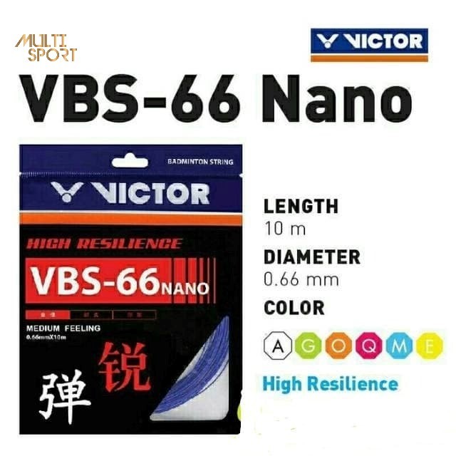 VICTOR VBS 66 NANO BADMINTON STRINGS 5 สี BS66NA, BS66NB, BS66NC ...
