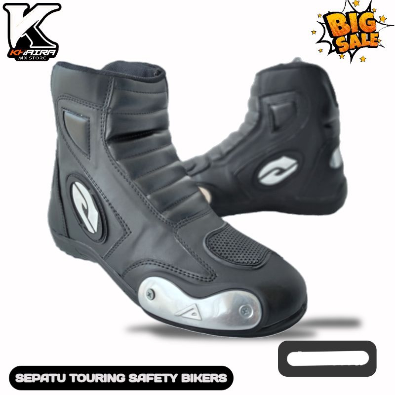 Mens TOURING รองเท้าบูทมอเตอร์ไซค์ BIKERS BOOTS SLIDING SAFETY ล่าสุด ...