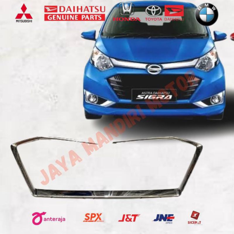 ฝาครอบ LIST RING GRILL Front BAMPER DAIHATSU SIGRA CHROME PART ORIGINAL ...