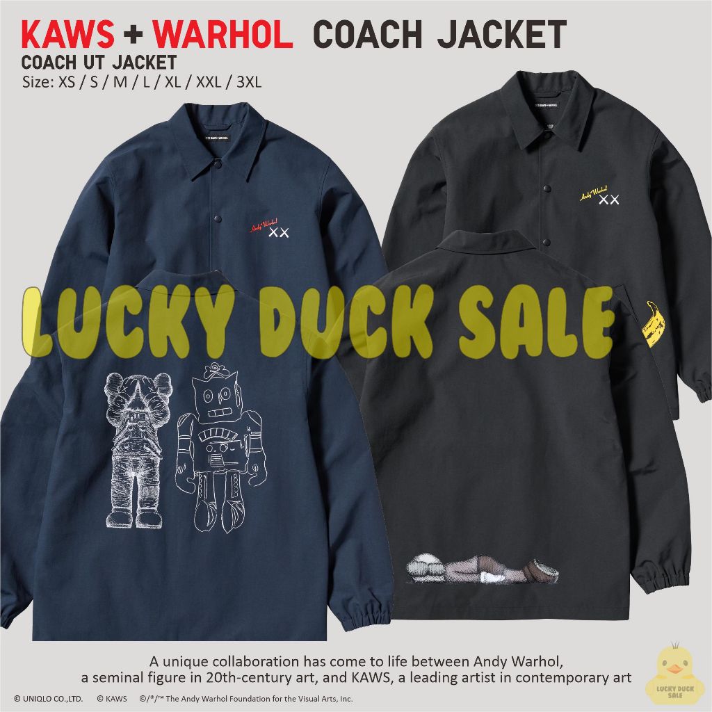 Uniqlo Kaws + Warhol UT Coach Jacket Kaws Andy Warhol Rain Jacket ...